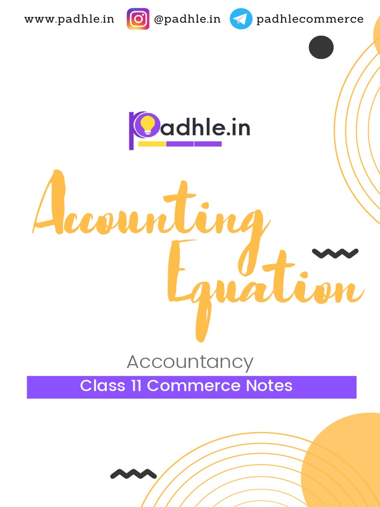 Padhle Notes - Accounting Equation | PDF