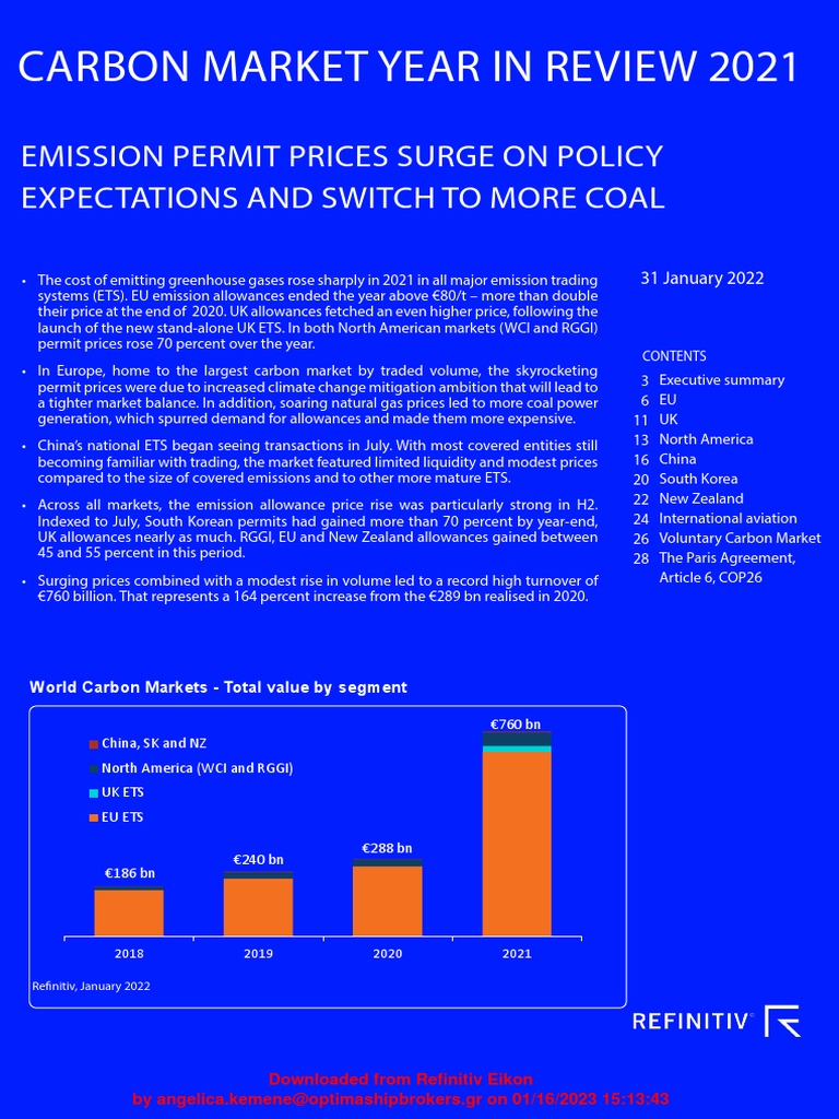 Carbon Market Year in Review 2021 | PDF | Electricity Generation | Carbon Offset