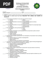 Halimbawa NG Pagsusulit Sa Filipino 7 Quarter 1 | PDF