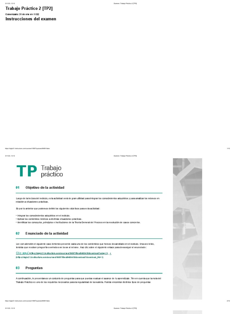 Examen - Trabajo Práctico 2 (TP2) - 95 | PDF | Juez | Jurisdicción