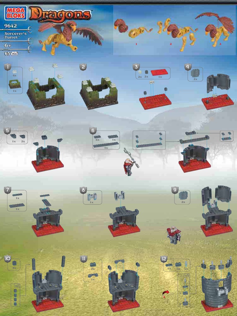 Mega-Bloks Dragons 9642 Sorcerers-Turret | PDF