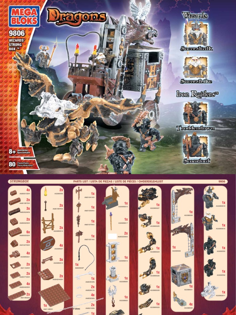 Mega-Bloks Dragons 9806 Wizards-Strong-Box | PDF