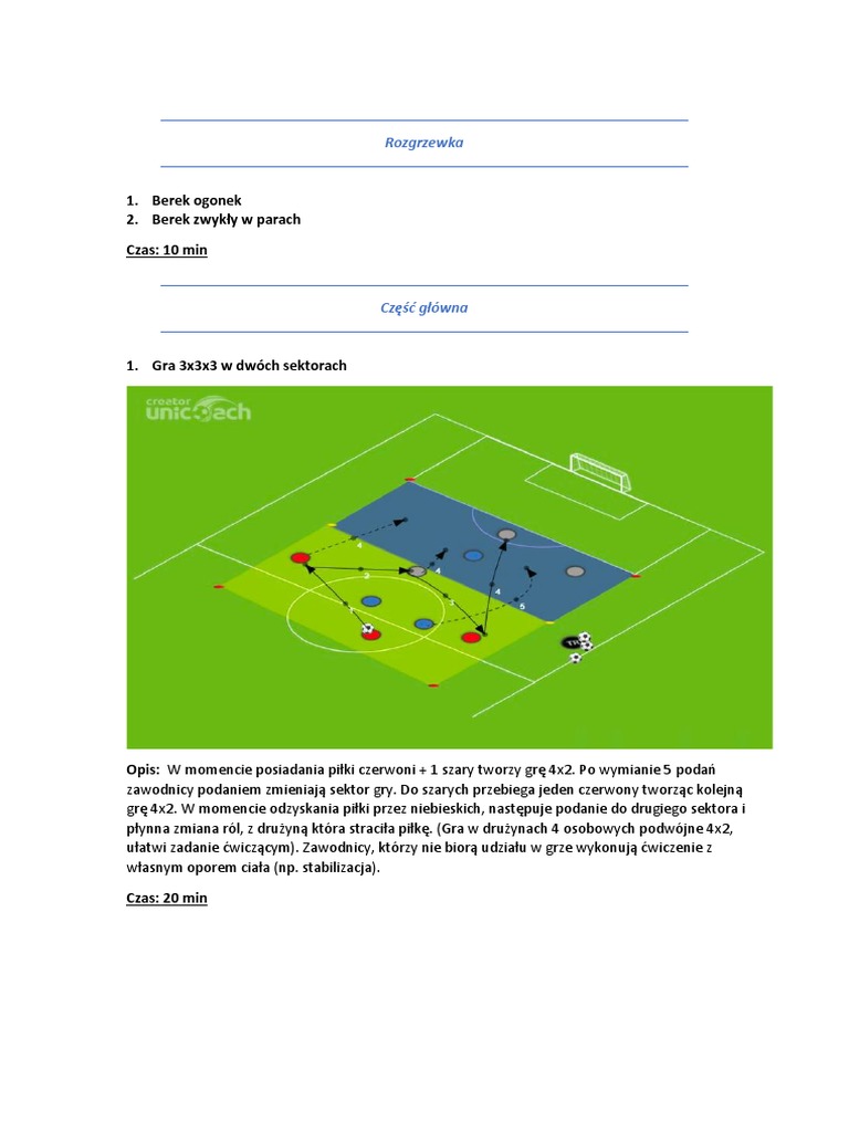 Berek Ogonek 2. Berek Zwykły W Parach Czas: 10 Min: Rozgrzewka | PDF