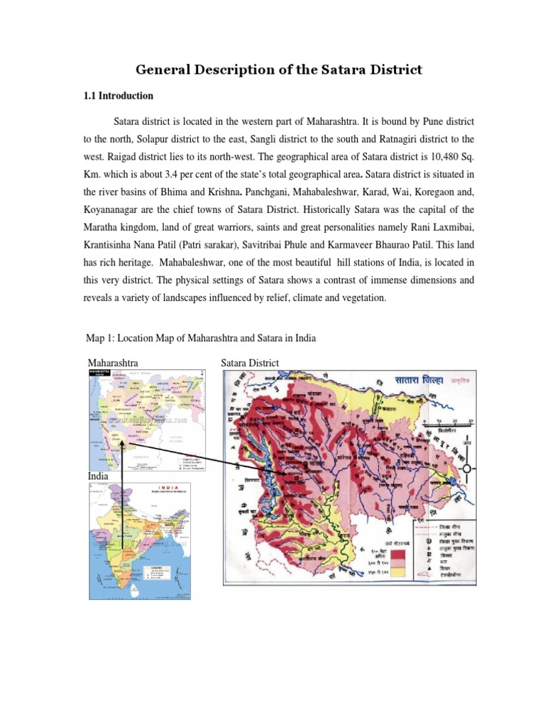 General Description of The Satara District | PDF