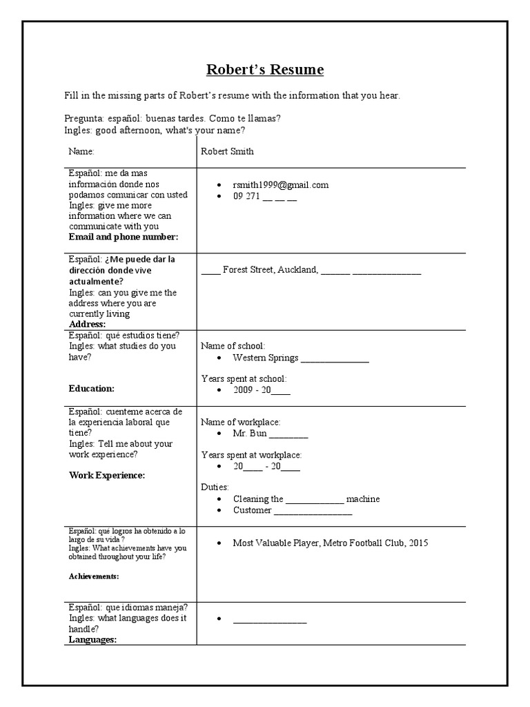 Roberts-Resume - Hecho | PDF