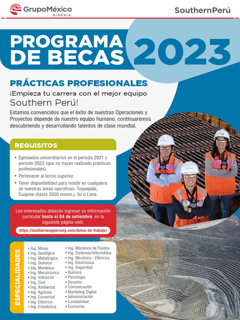 Pograma de Becas SPCC 2023 | PDF