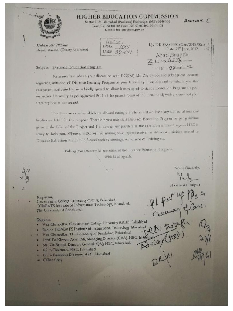 All HEC Verification Documents With HEC Verified Degrees | PDF