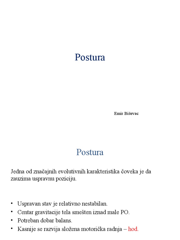 Postura | PDF