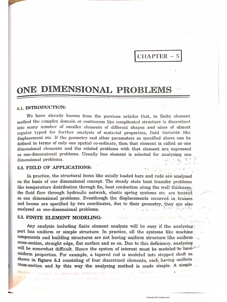 Finite Element Chapter 1 | PDF