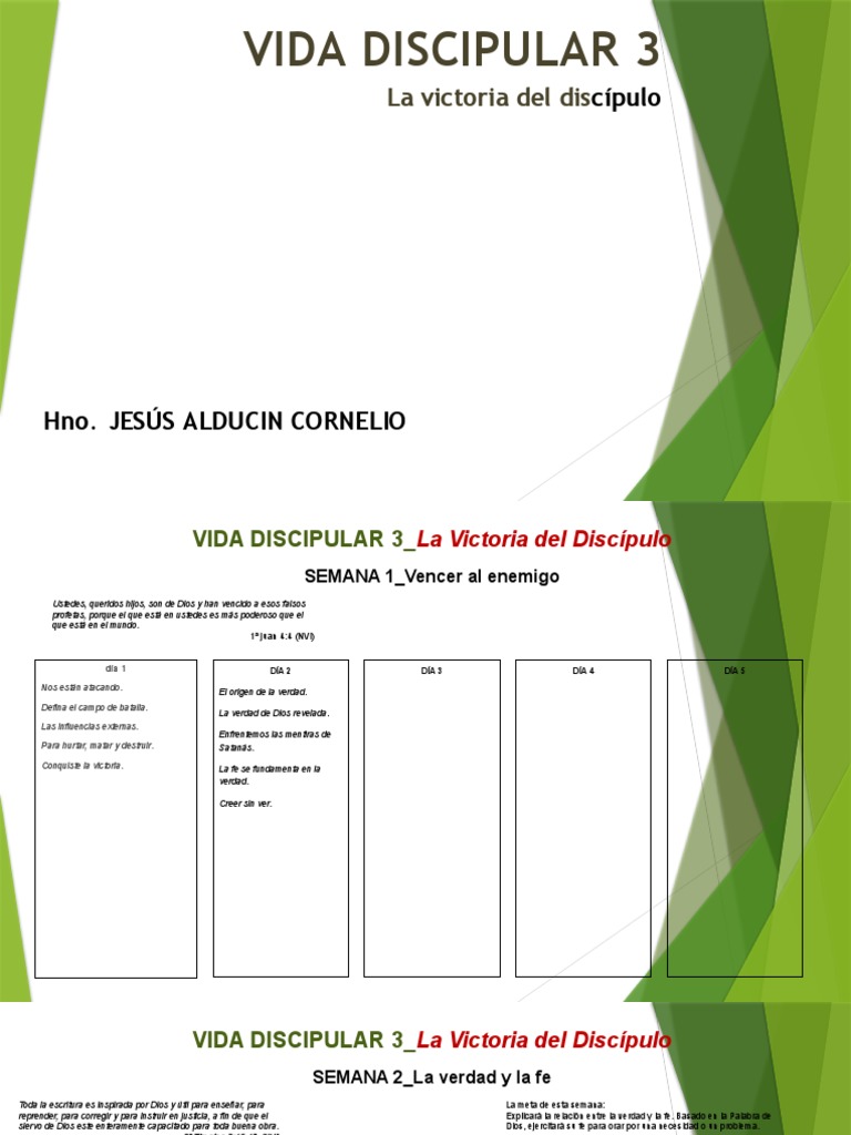 Vida Discipular 3 | PDF | Fe | Verdad