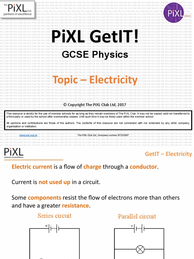 Getit Physics Electricity Key Words Gcse Aug 2017 | PDF | Voltage ...