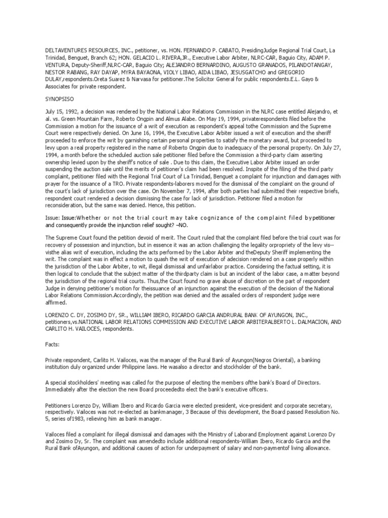 Labor Batch 2 Case Digests | PDF