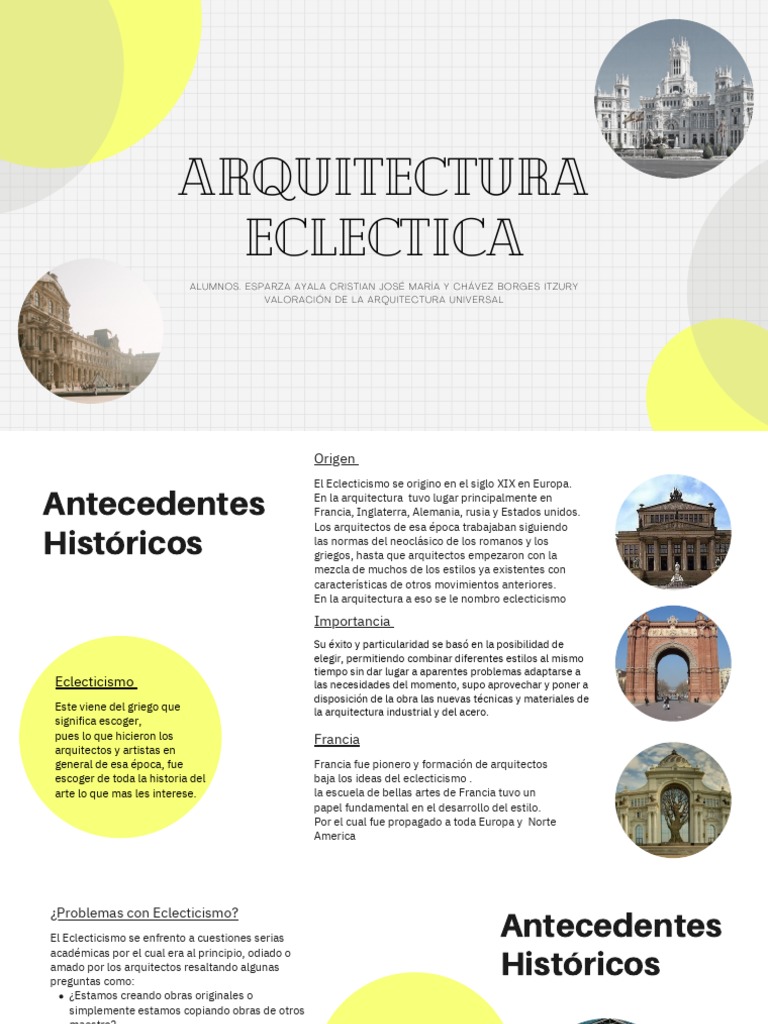 Arquitectura Eclectica | PDF