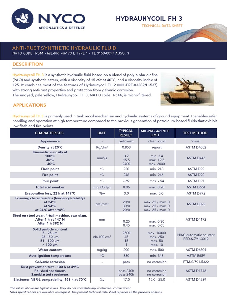 TDS Hydraunycoil FH3-4E1 | PDF