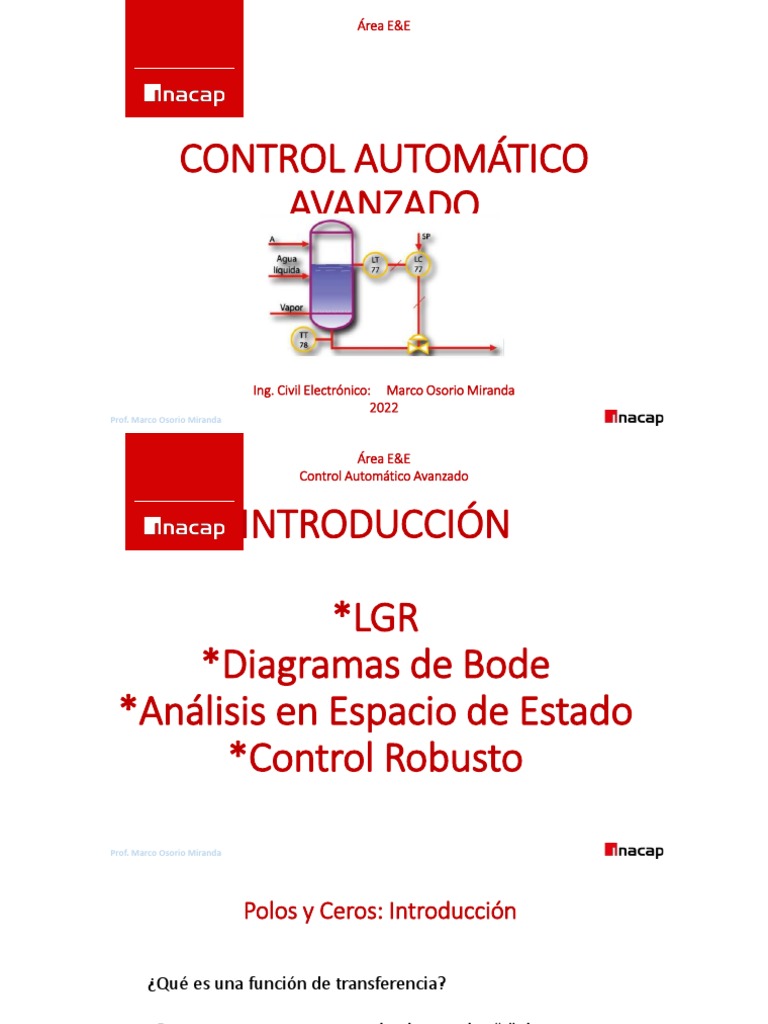 Control Automático Avanzado - 1raprueba | PDF | Línea (geometría ...