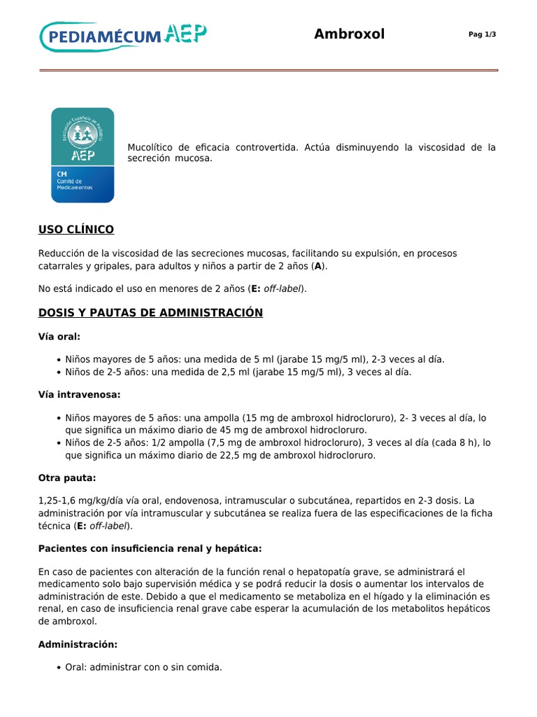 Ambroxol | PDF