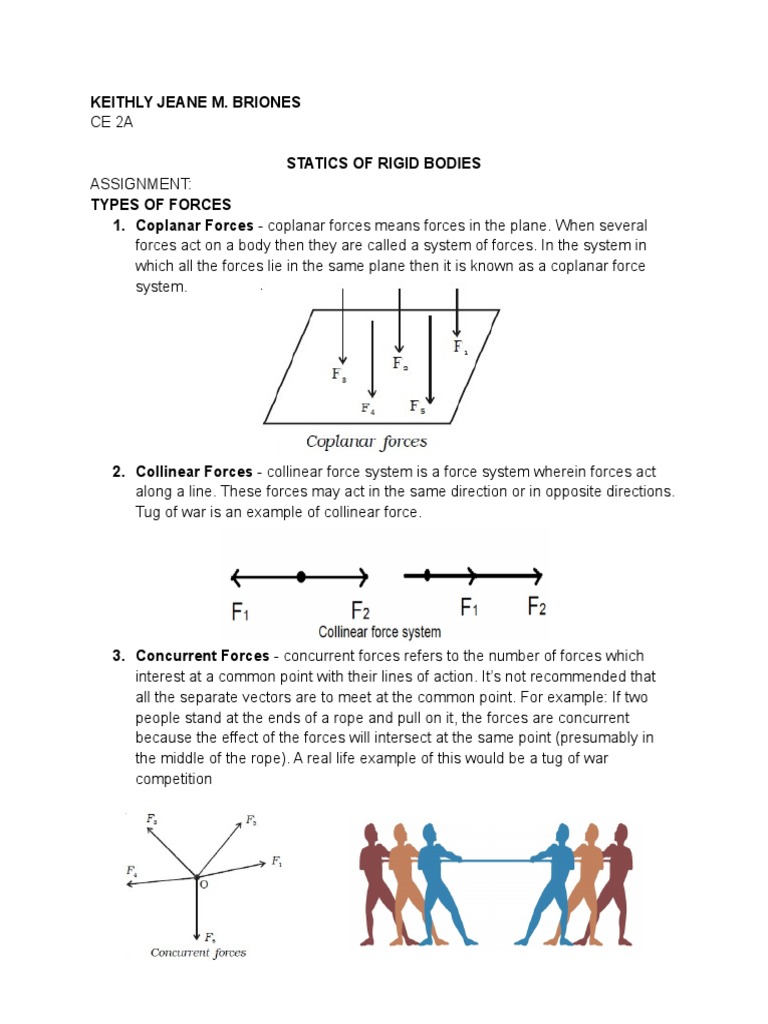 Statics Of Rigid Bodies Pdf Force Tension Physics