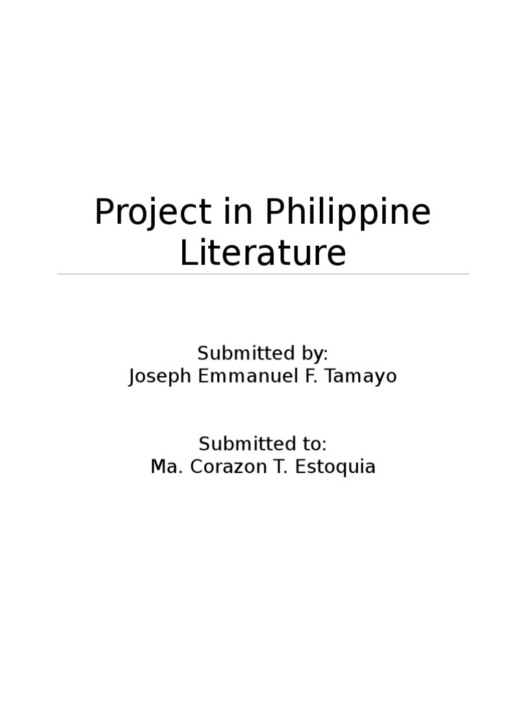 Philippine-Literature | PDF | Philippines