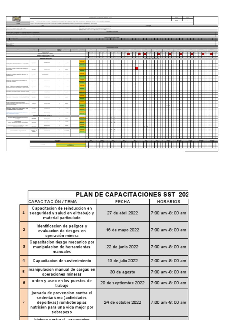 Plan de Capacitaciones | PDF