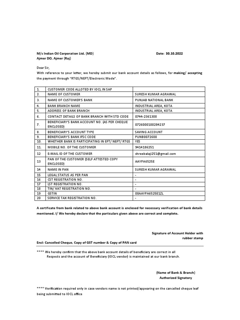 Student Bank Mandate Submission Details | PDF | Cheque | Banks