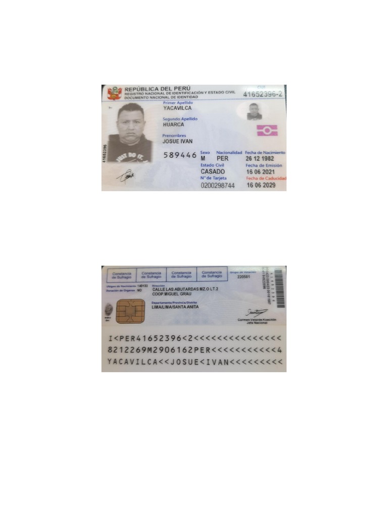 Photocopy of The ID Legal Representative | PDF