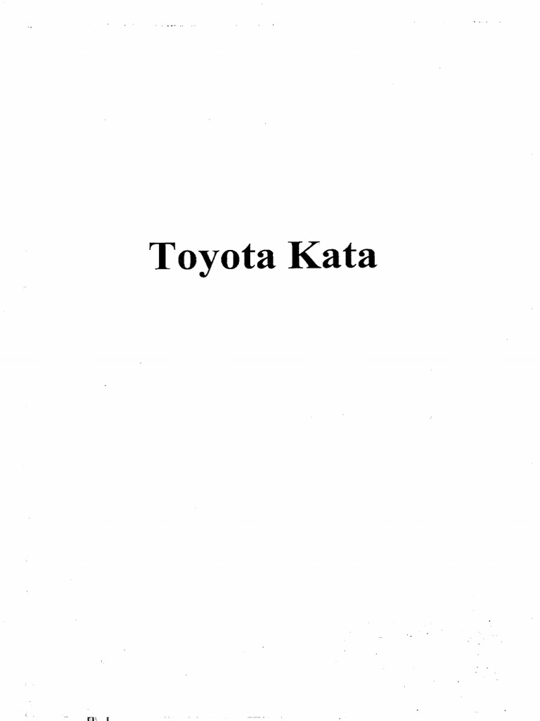 Toyota Kata Mike Rother Rojo | PDF