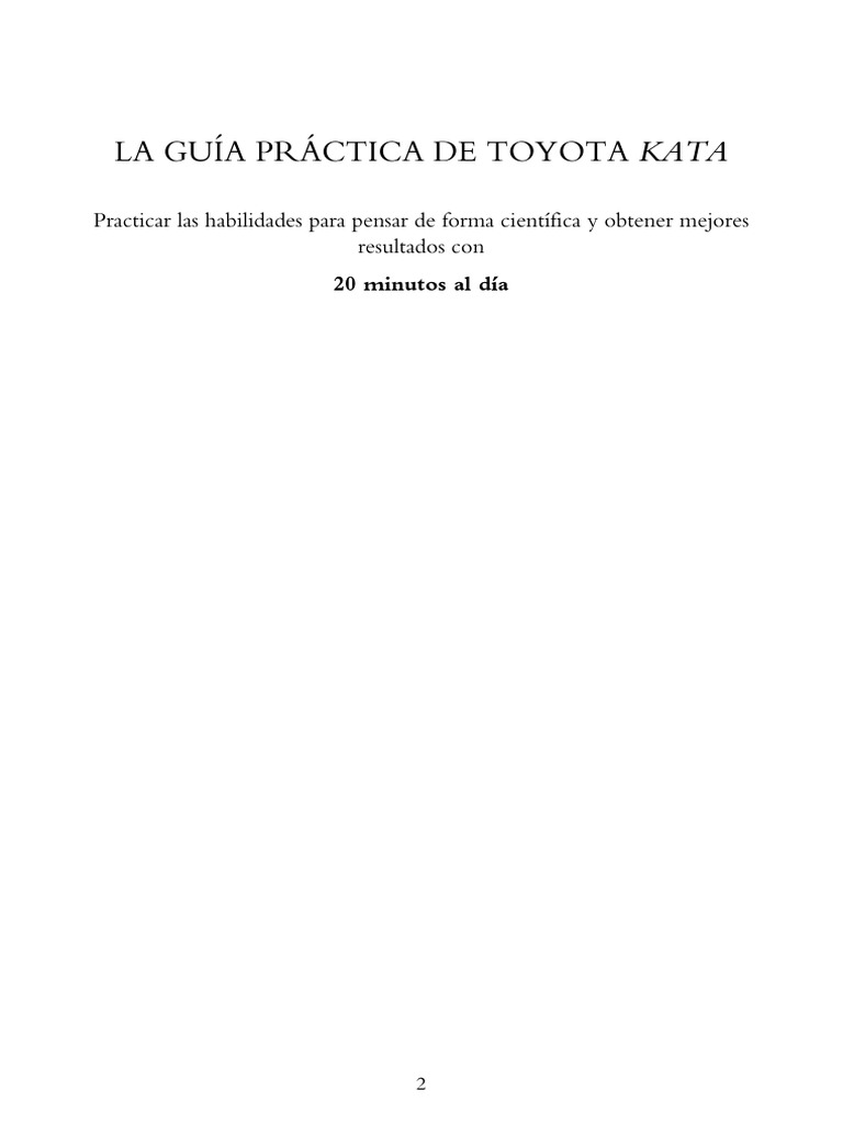 Toyota Kata-Mike Rother | PDF | Pensamiento | Aprendizaje
