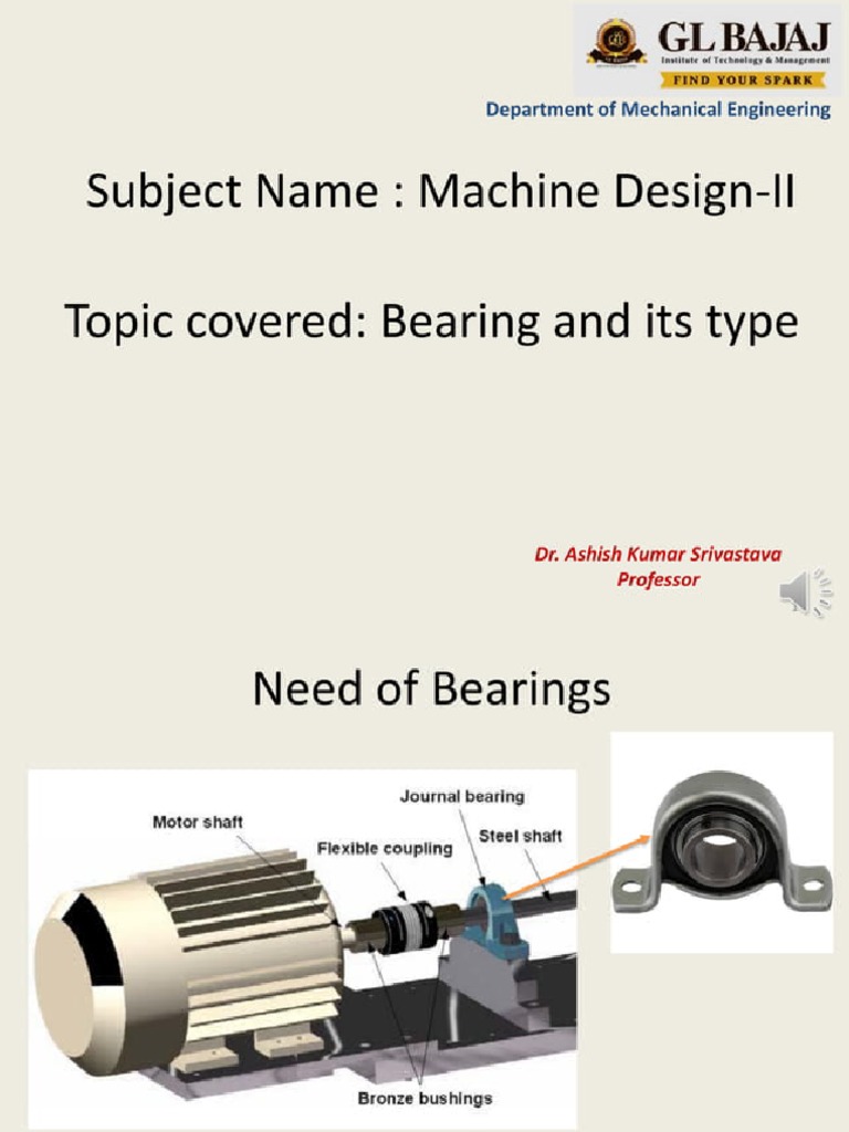 Introduction To Bearing and Its Type | PDF