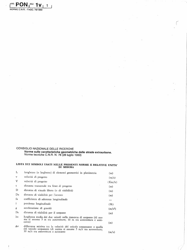 CNR n78 - 28-07-80 - Norme Sulle Caratteristiche Geometriche Delle ...