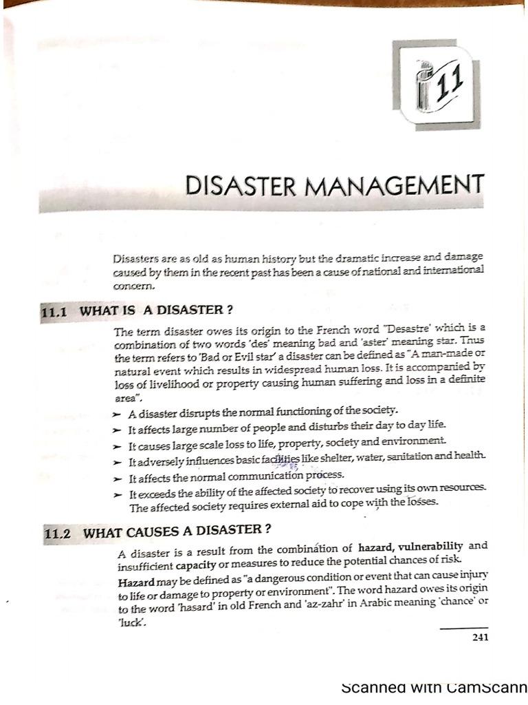 Disaster Management | PDF