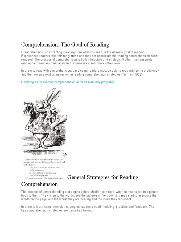 Comprehension | Download Free PDF | Reading Comprehension | Phonics