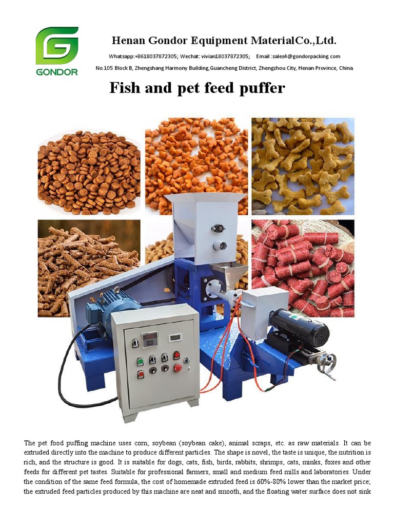 Manual-Pet Feed Puffer | PDF