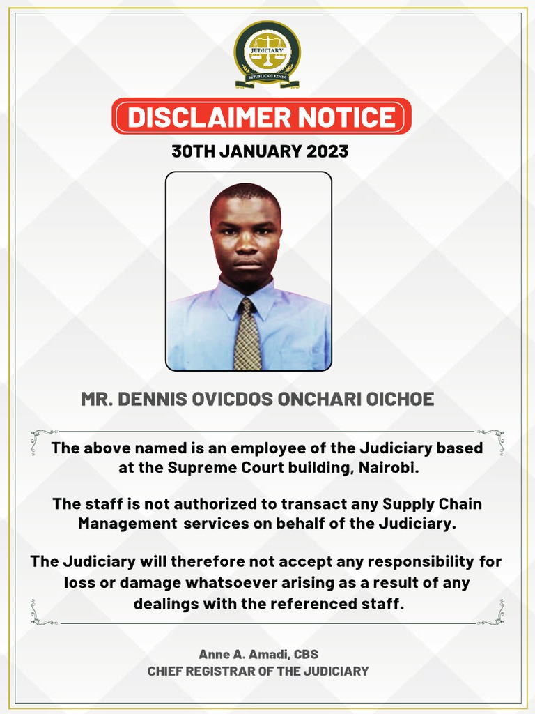 Disclaimer Notice | PDF