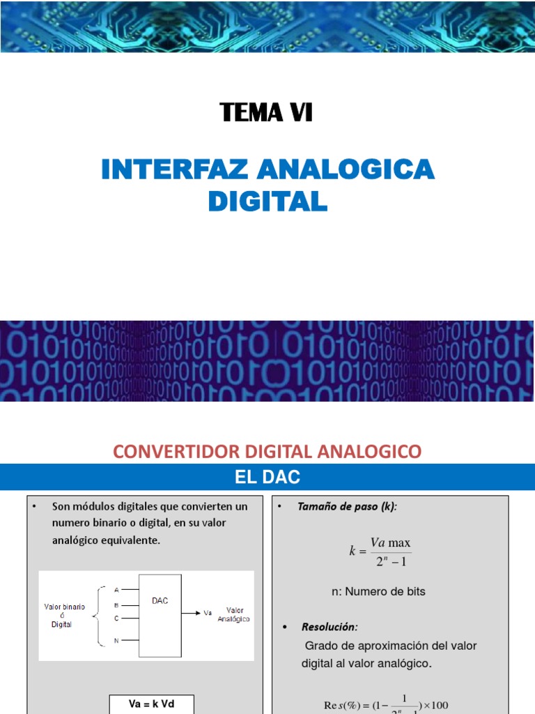 TEMA 6 Interfáz Analóg - Digit | PDF | Microcontrolador | Conversor ...