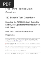 PMP® Practice Exam Questions | PDF | Project Management Professional ...