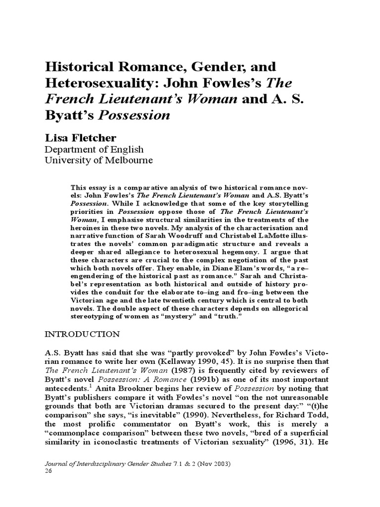 French Lieutenant's Woman and | PDF