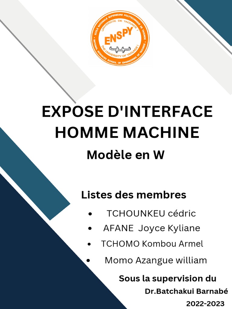 Expose D'interface Homme Machine | PDF