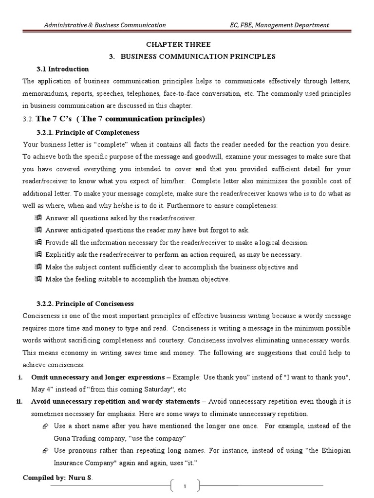 Chapter III - Administrative and Businesses Communication | PDF ...