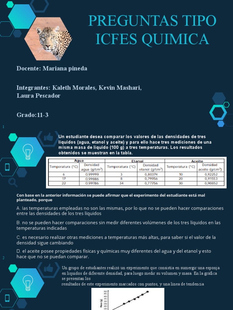 Preguntas Tipo Icfes Quimica | PDF
