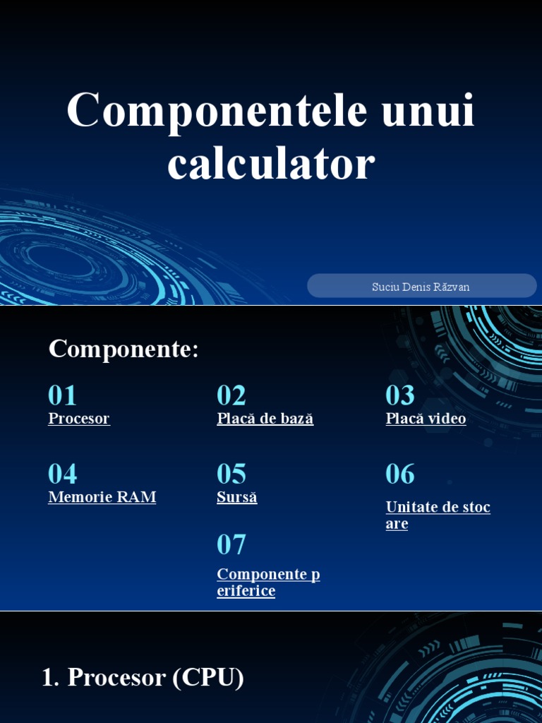 Componentele Unui Calculator | PDF
