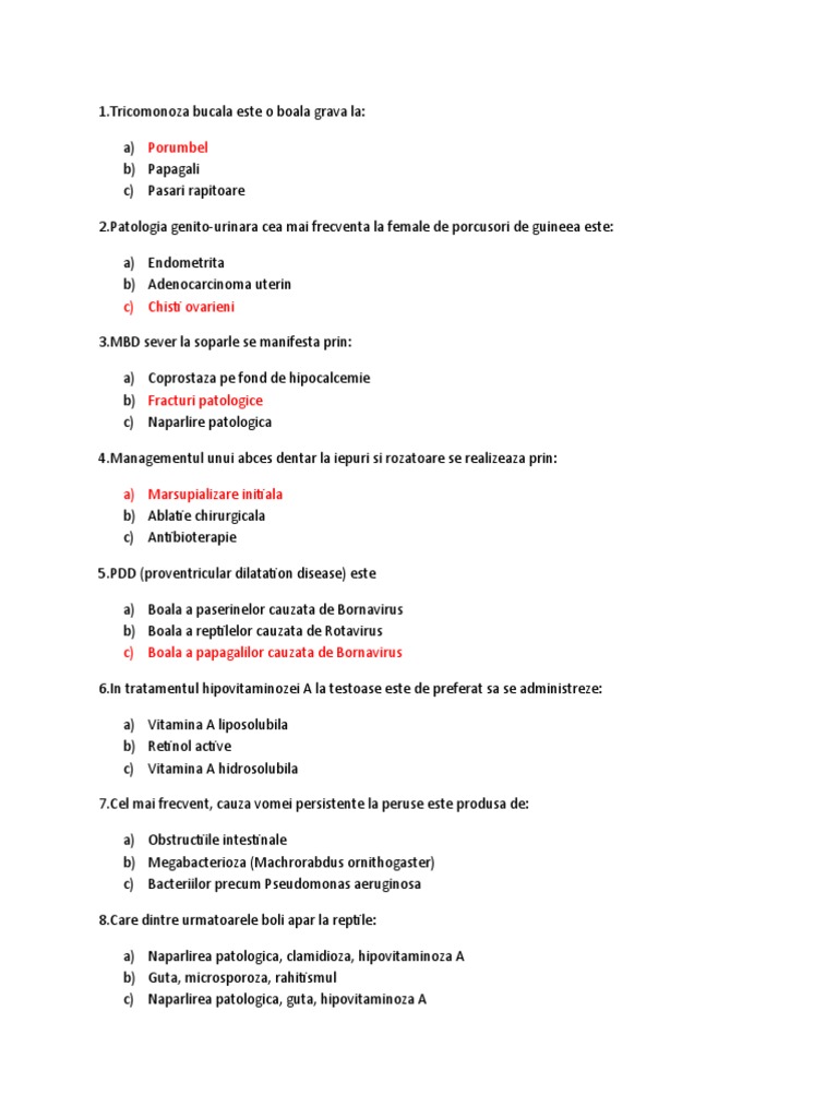 Intrebari Si Raspunsuri Examen NAC | PDF