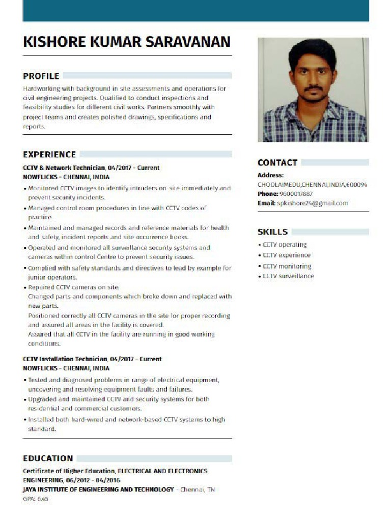 Resume Kishore | PDF