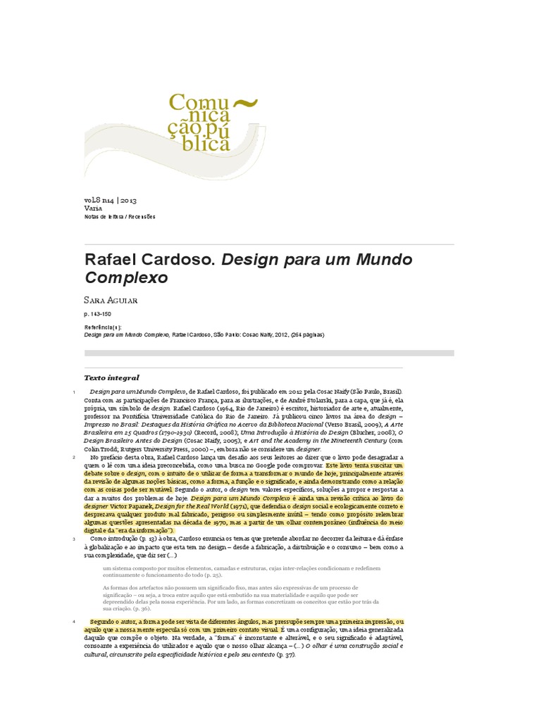 Design para um Mundo Complexo | PDF