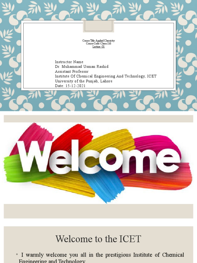 Applied Chemistry Course Overview | PDF | Iron | Blast Furnace