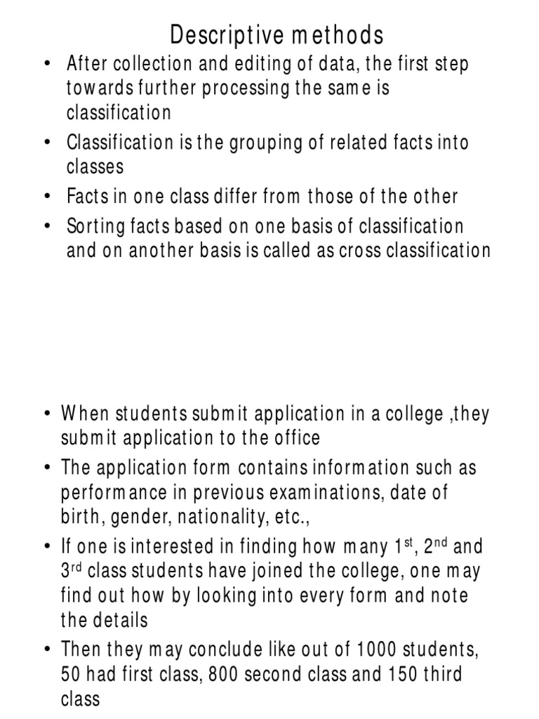 13-12-2022 Descriptive Methods 1 2 | PDF | Data | Literacy