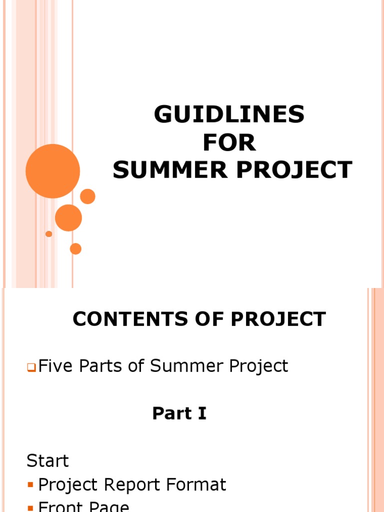 Project Guideline | PDF