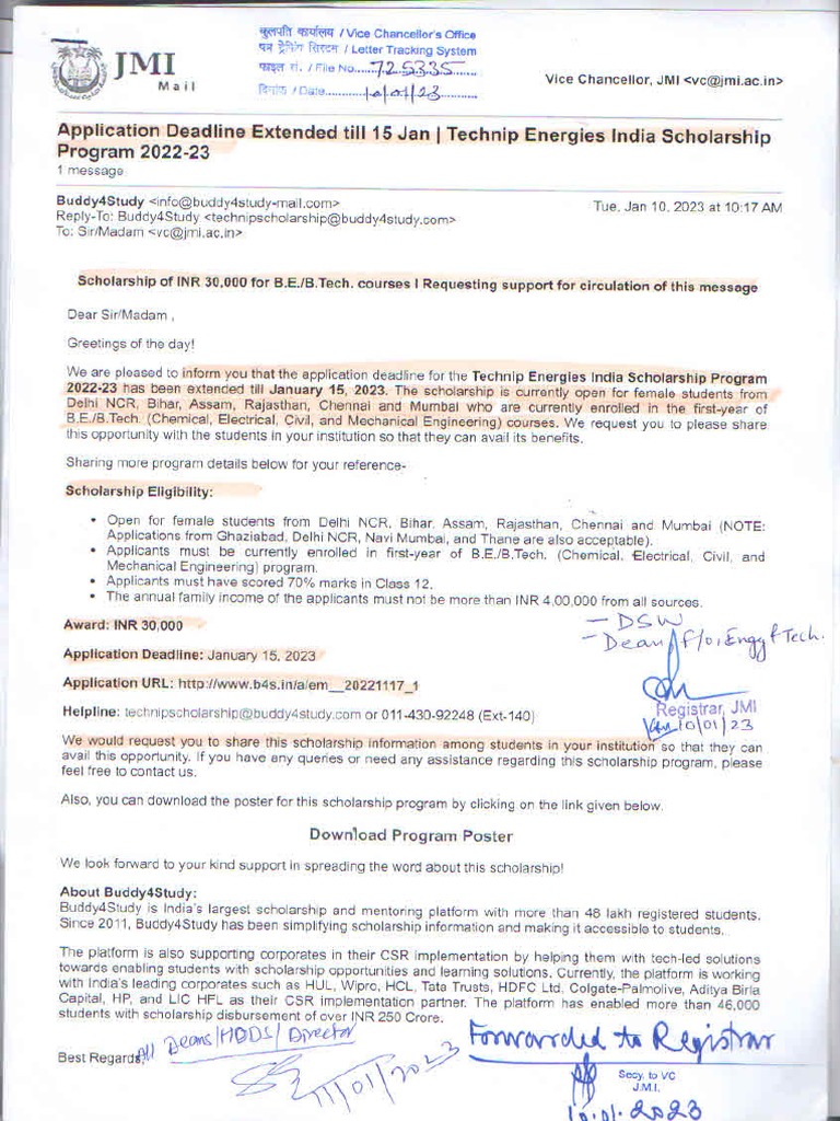 Reliance Foundation Postgraduate Scholarships 2022 23 Pdf