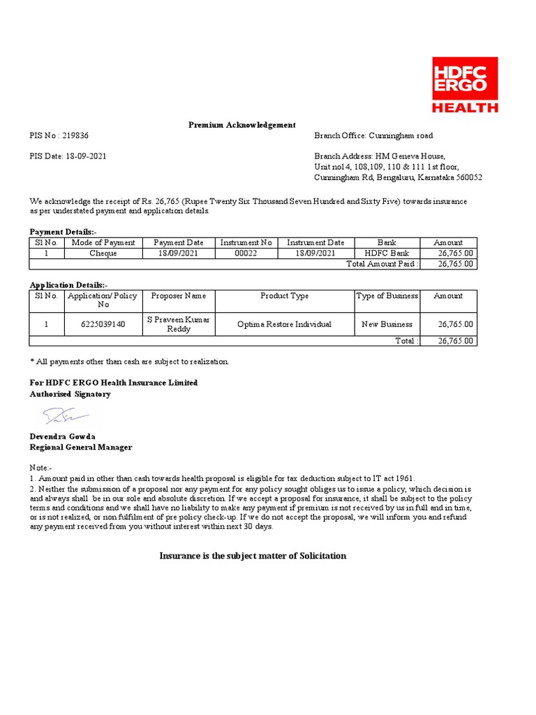 80D Medical Claim | Download Free PDF | Payments | Insurance