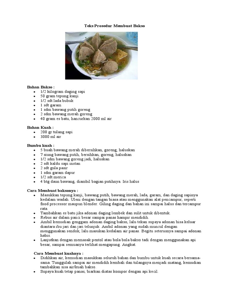 Teks Prosedur Membuat SALWA | PDF