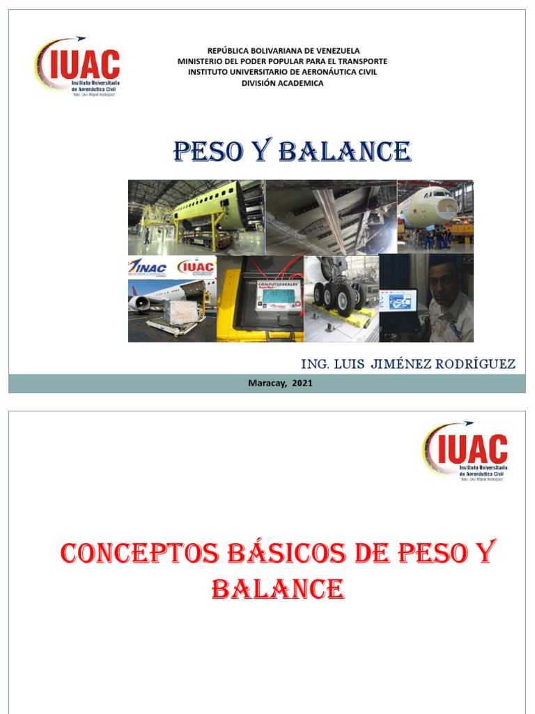 Conceptos Basicos de Peso y Balance 2 | PDF | Quitarse | Avión